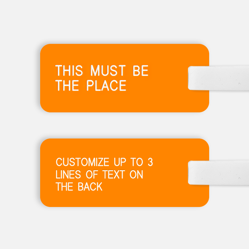 [CUSTOM] THIS MUST BE THE PLACE Luggage Tag – Various Keytags