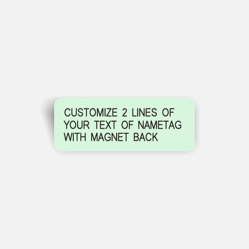 [CUSTOM] Magnet Name Tag (Glow In The Dark) – Various Keytags
